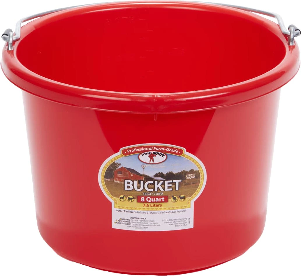 Duraflex Bucket 8qt Red - Buckerfield's - BC's Original Country Store