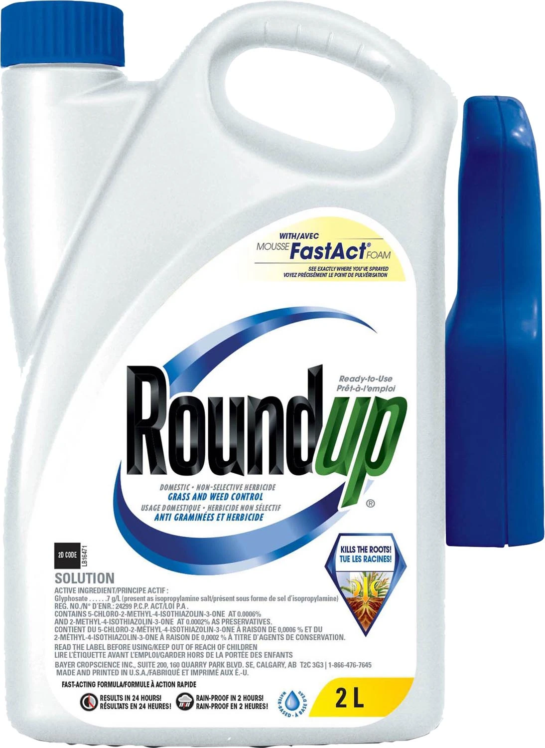 Roundup RTU Grass/Weed Control W/ Fast-Act Foam 2L - Buckerfield's - BC ...