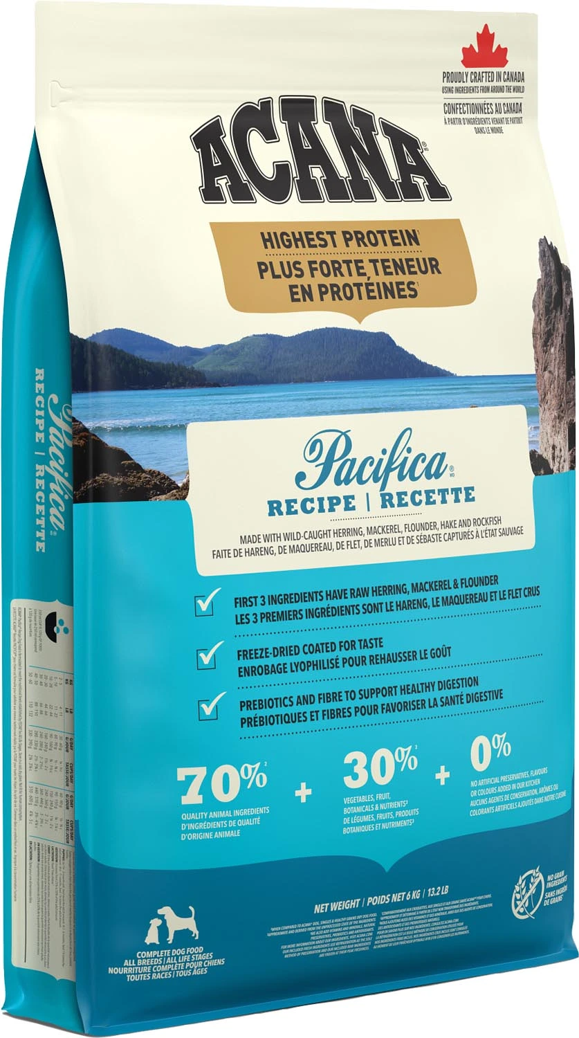 Acana Highest Protein Pacifica Recipe Dog Food 6kg - Buckerfield's - BC ...