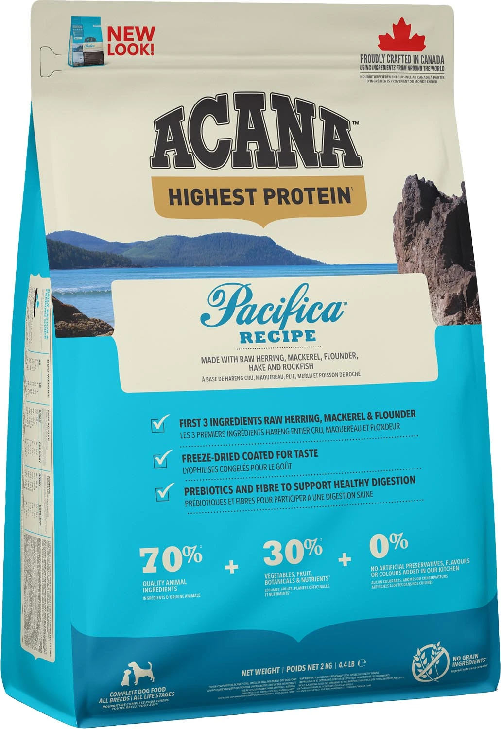 Acana Highest Protein Pacifica Recipe Dog Food 2kg - Buckerfield's - BC ...