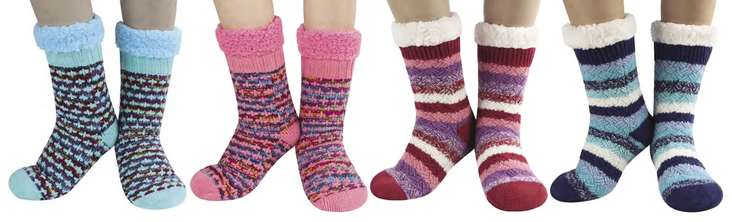 Snoozies Women's Holiday Cheer Sherpa Sock Red - Buckerfield's - BC's ...