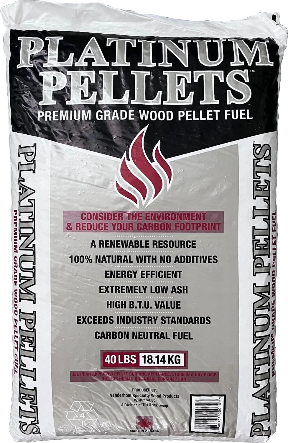 Platinum Premium Wood Pellet 40lb - Buckerfield's - BC's Original ...