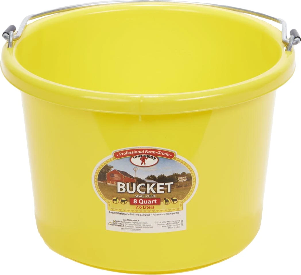 Duraflex Bucket 8qt Yellow - Buckerfield's - BC's Original Country Store