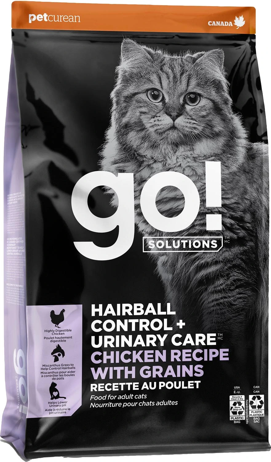 Go! Hairball Control+Urinary Care Chicken With Grains Cat Food 6lb ...