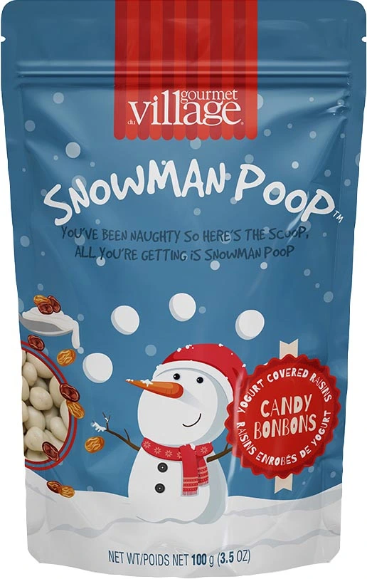 Gourmet Du Village Snowman Poop Yogurt Raisin Candy 100g - Buckerfield ...